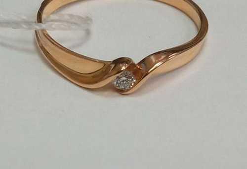 Золотое кольцо с бриллиантами (12300)