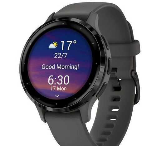 Часы Garmin venu 3s Slate Pebble/Gray