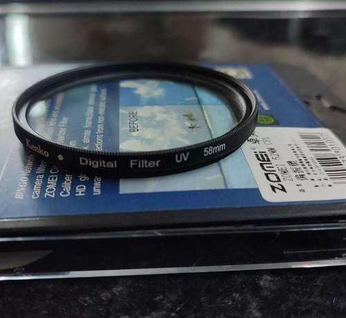 Ультрафиолетовый защитный фильтр kenko UV 58 mm