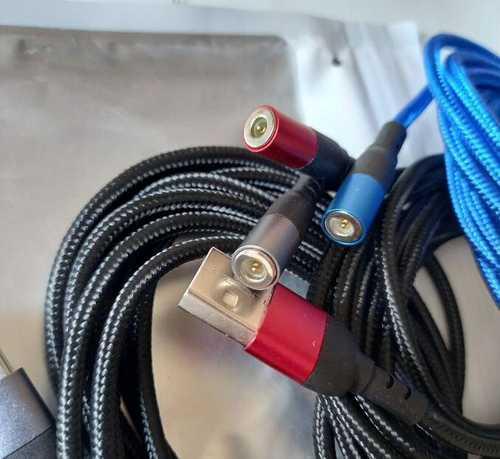 Магнитный зарядный кабель USB