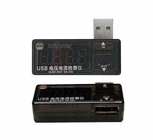 USB Тестер Sunshine SS-302A (2.8V-30V 0A-3А)