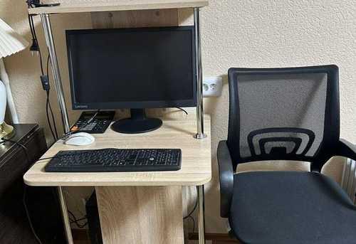 Компьютерный стол,стул,монитор,компютер
