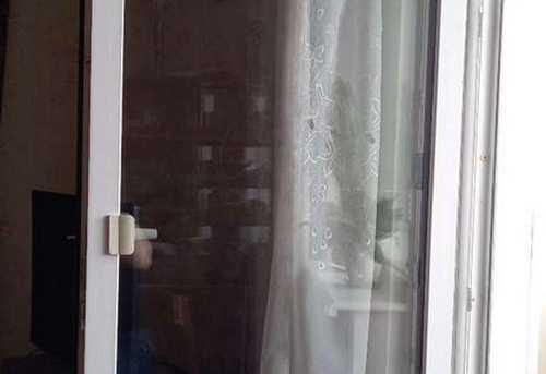 Дверь со стеклопакетом для балкона без короба
