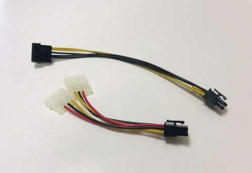 Адаптер переходник Molex 6 pin pci-e