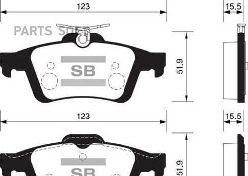 Sangsin brake арт. SP2091 — Колодки тормозные диск