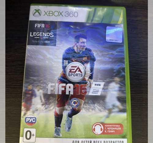 Диск fifa 16 xbox 360