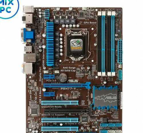 Материнская плата LGA1155 Asus P8H77-V Б.У