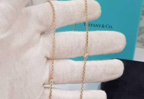 Золотое колье Tiffany&Co с бриллиантами