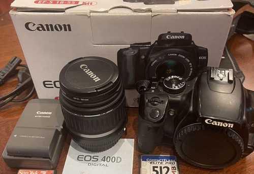 Зеркальный фотоаппарат canon EOS 400D digital