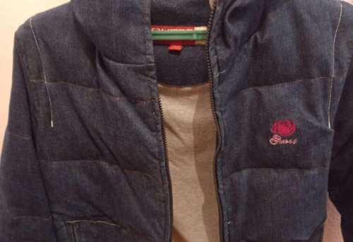 Куртка джинсовая осенне- зимняя,от 7- 10