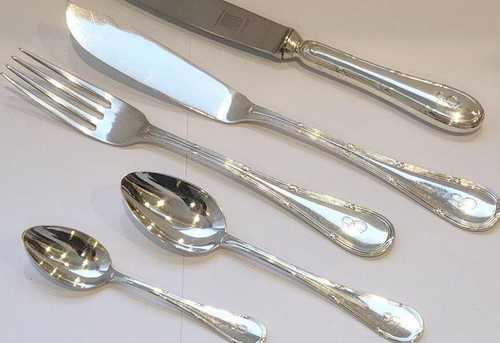 Антикварные серебряные ложки ножи вилка серебро