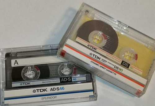 Аудиокассеты TDK AD-S46 & DS90 2шт. с записью