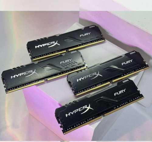 Озу 64Gb DDR4 Kingston HyperX fury Black