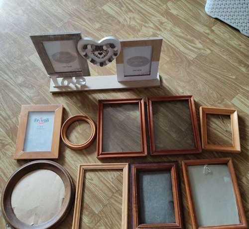 Рамки деревянные для фотографий