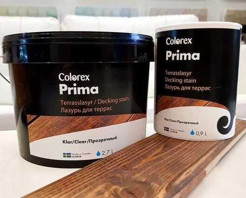 Colorex Prima лазурь для террас полуматовая