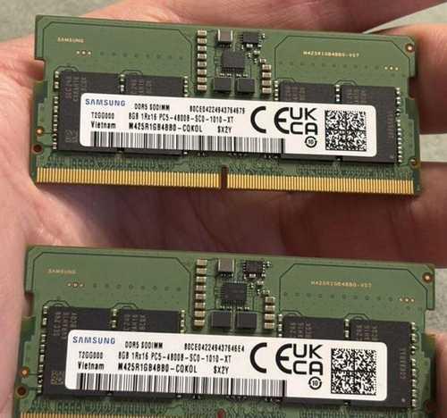 Оперативная память Samsung DDR5 SO-dimm 8GBx2