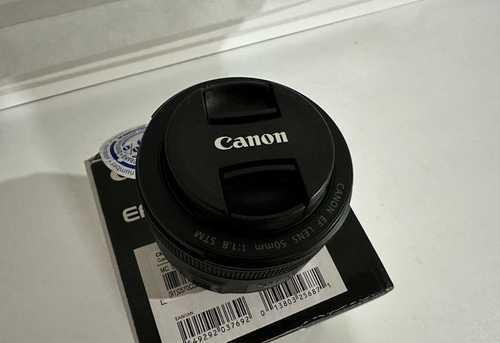 Объектив Canon EF 50mm 1 8 stm
