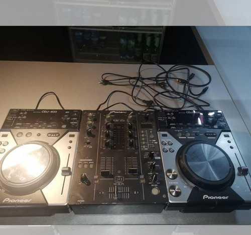 DJ комплект Pioneer cdj 400, djm 400