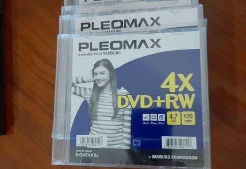DVD+RW диски 5шт