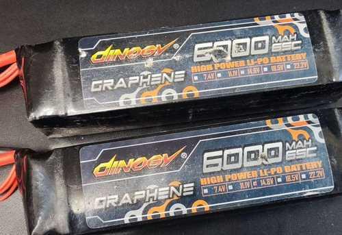Аккумуляторы Lipo Battery, 4S, 6000mah, 14,8v, 65C