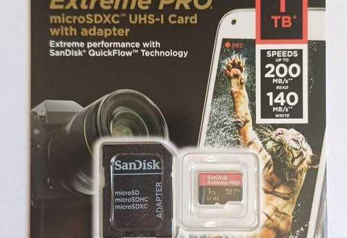 Карта памяти microSD Sandisk 1 TB Extreme Pro