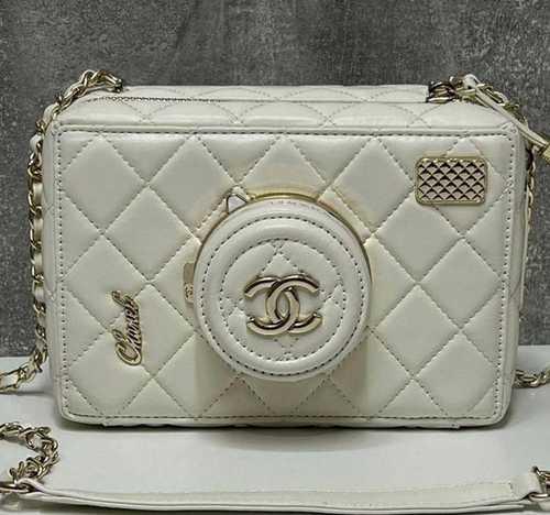 Сумка женская chanel camera bag кожаная люкс