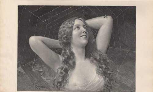 Гравюры. Женские портреты. 1900 г. Ч1