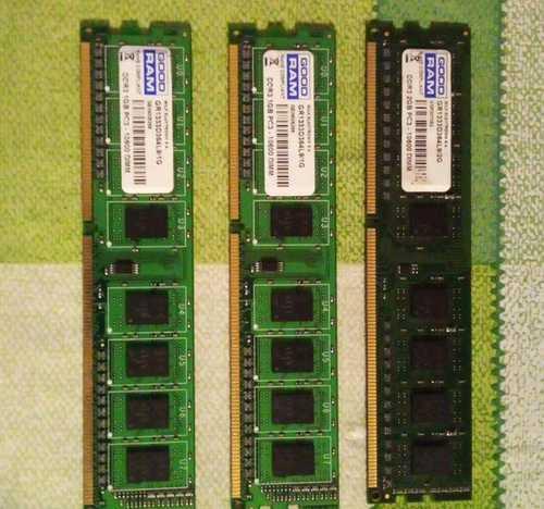 Оперативная память DDR3 2gb и 1gb