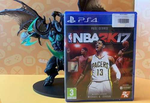 PS4 NBA 2K17 (английская версия) б/у