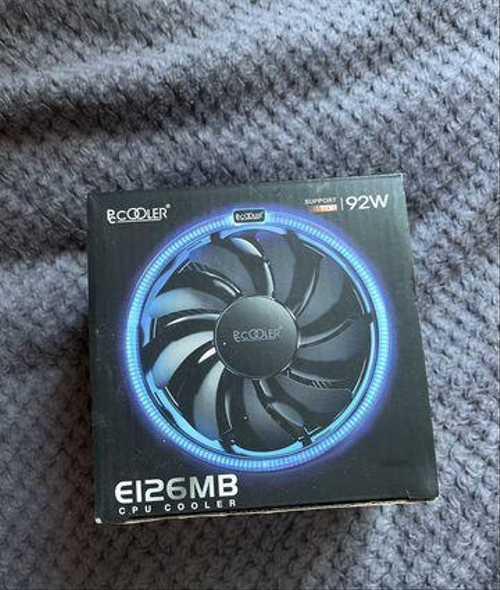 Компьютерный кулер blue LED PCcooler e126mb 92wTDP