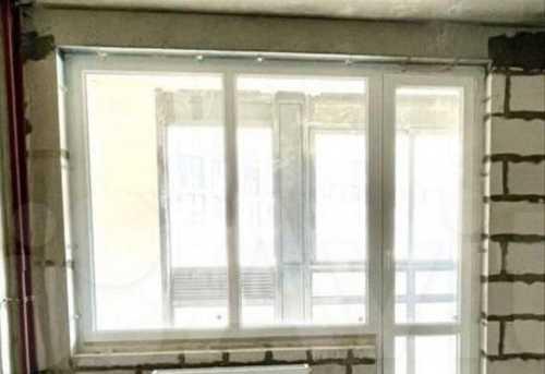 Балконная дверь с окном бу металлопластик