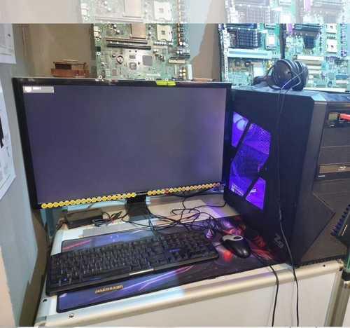 Компьютер i5 6400 монитор 4К, игровая видяха Radeo