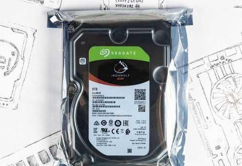 3.5" жесткий диск Seagate IronWolf 8Tb