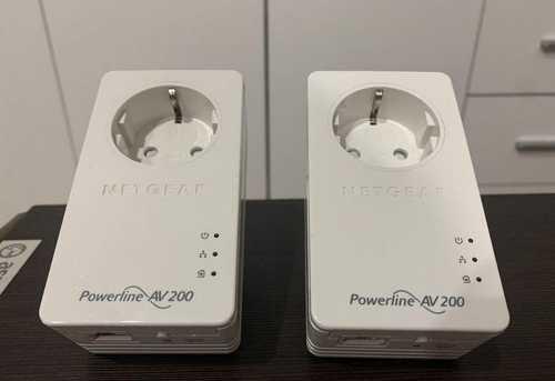 Комплект PLC poweline адаптеров netgear