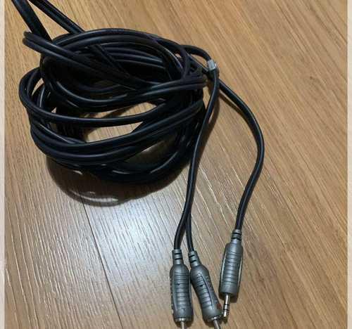 AUX кабель bandridge Jack 3.5 мм - 2 RCA,5м