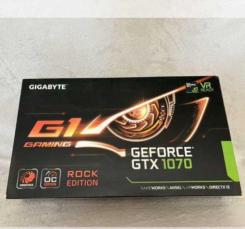 Видеокарта Gigabyte GTX 1070 G1 Rock 8G