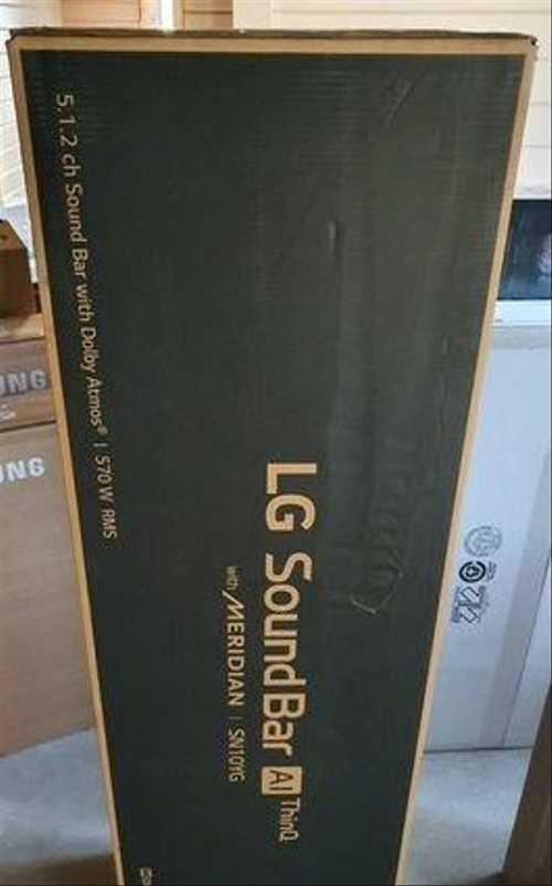 Саундбар LG SN10YG 5.1.2 Dolby Atmos, Новый
