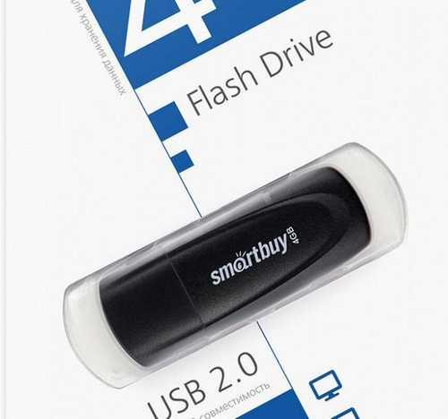 Флешка USB 4GB 2.0 SmartBuy Scout Black