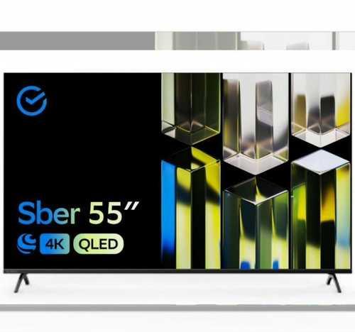 Новый Телевизор Sber 55''dlеd + qlеd