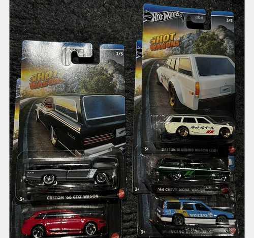 Hot wheels hot wagons набор 5pcs