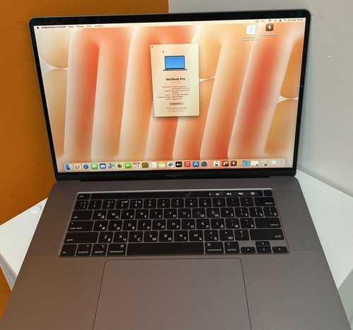 MacBook Pro 16 (2019), 2000 ГБ, Core i9, 2.3 ГГц, RAM 16 ГБ, AMD Radeon Pro 5500M 4 ГБ