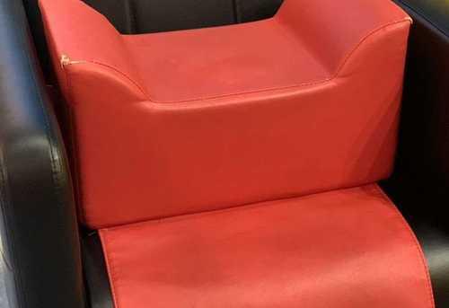 Подушка детская на кресло красная