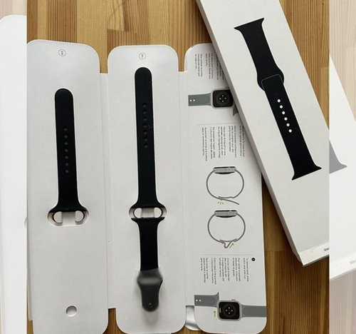 Ремешок apple watch black sport band