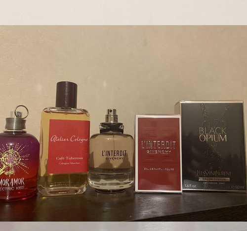 Givenchy, YSL, Atelier Cologne, Cacharel парфюм ор