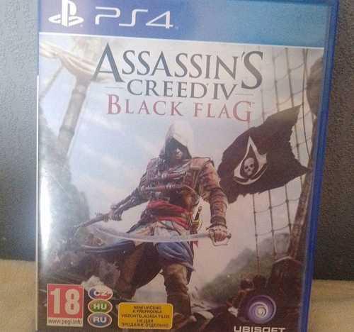 Игра на ps4 Assassins Creed 4 Чёрный флаг