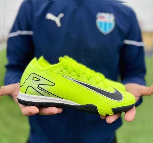 Детские сороконожки Nike Mercurial Vapor 16 Light Green&Black
