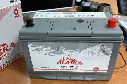 Аккумуляторы новые Alaska 95 Ah Ю. Корея