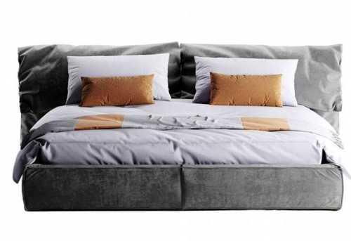 Двуспальная Дизайнерская кровать деревянный каркас