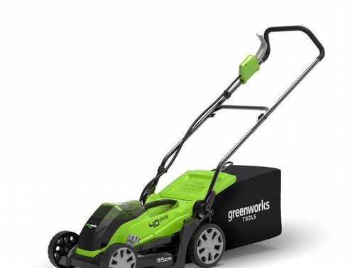 Газонокосилка аккумуляторная greenworks G40LM35K4