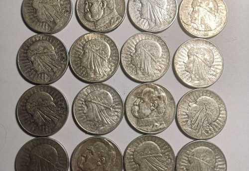 Серебряные монеты Польши1932-1936 г